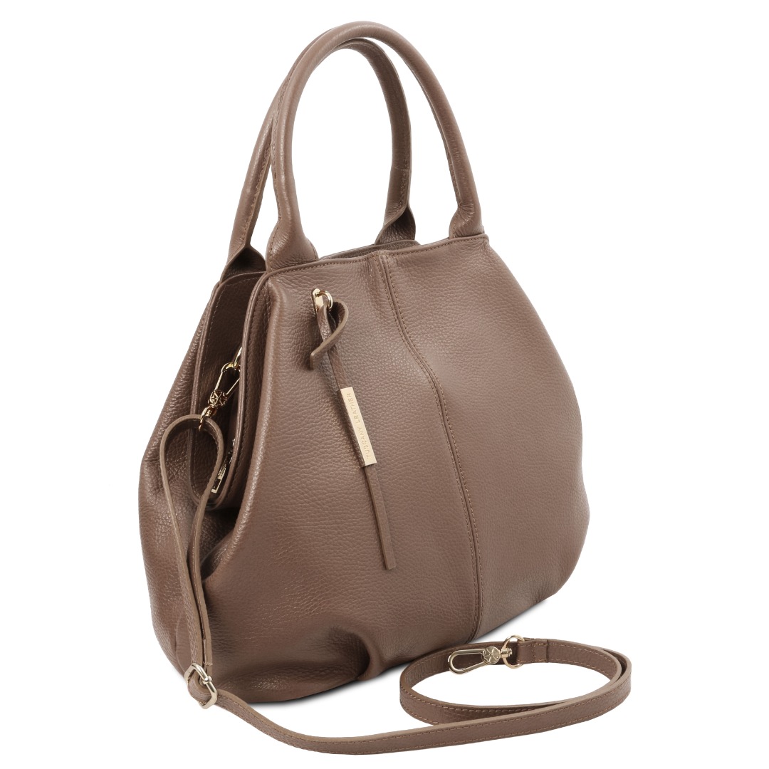 Damestas - tote bag van zacht leer - Berdino leren tassen